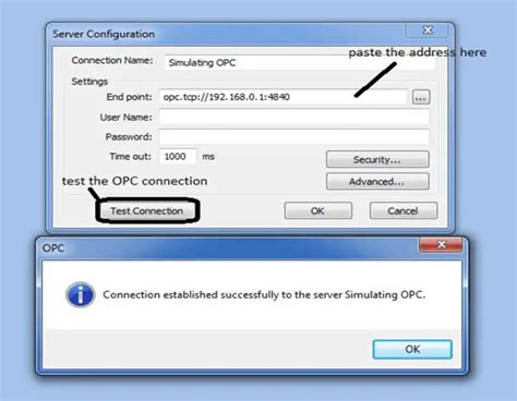 how to connect plc with scada system via opc ua