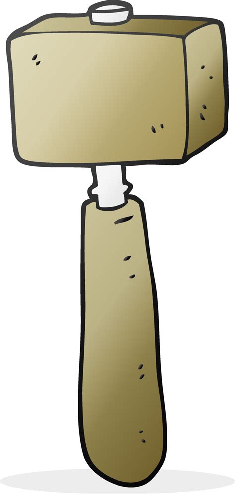 Freehand Drawn Cartoon Mallet 12036332 Vector Art At Vecteezy