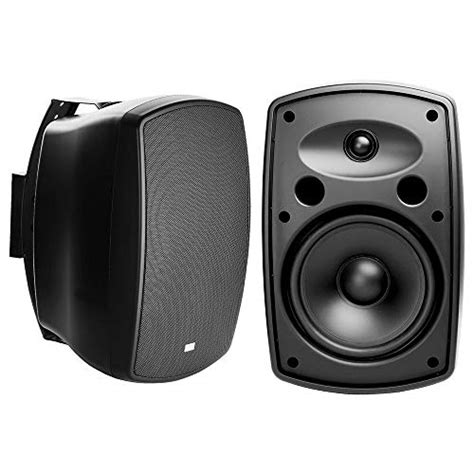Osd 8 Outdoor Patio Speaker Pair 200w Full Motion Bracket Weatherproof Ip54 Rated Aluminum