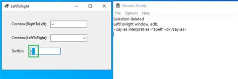 Accessibility Narrator Screen Reader Blue Rectangle Is Wide For A New
