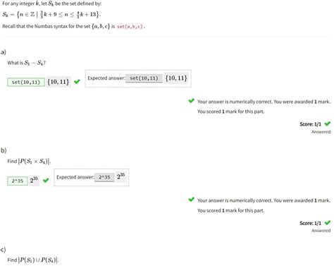 Solved For Any Integer K Let Sk Be The Set Defined By Chegg