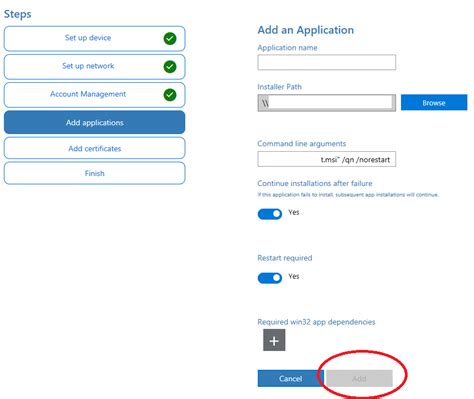 Windows Configuration Designer Unable To Add Applications Microsoft Qanda