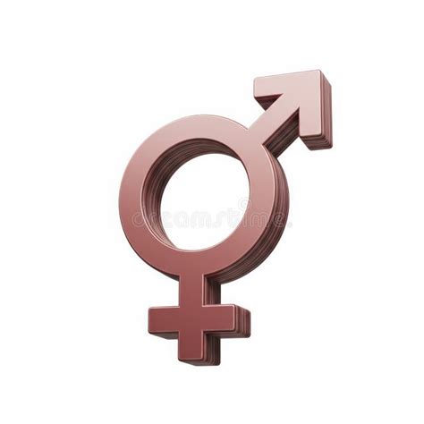 3d Render Of A Combined Gender Symbol A Unique Representation Of