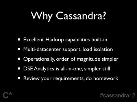 End To End Analytics With Apache Cassandra Ppt