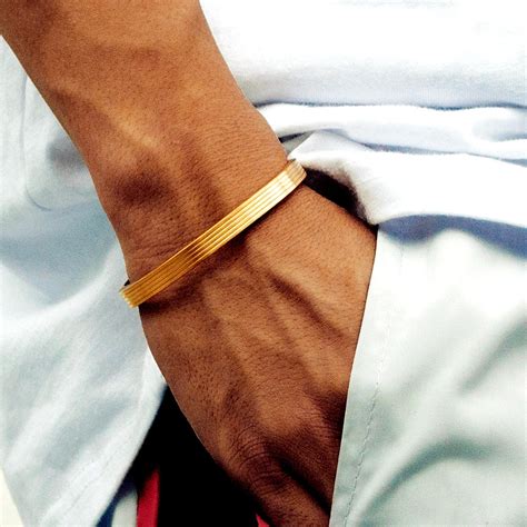 Mcllroy Cuff Bangles For Men Gold Bangle Stainless Steel Cuff Bangles Bracelets For Men Jewelry