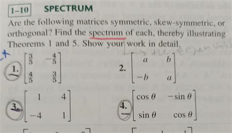Solved Are The Following Matrices Symmetric Skew Symmetric