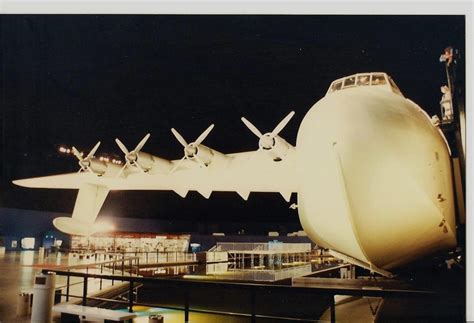 Spruce Goose Aircraft At Night