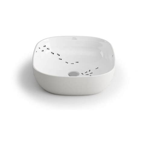 Bathco Waskom Olea Cuadrado Ants 41x41x14 5cm Saniweb Nl