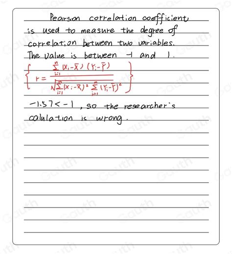 Solved Application Creativity A A Researcher Calculates The Pearson Correlation Coefficient