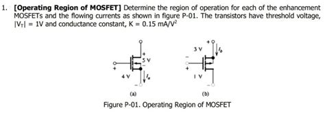 [operating Region Of Mosfet] Determine The Region Of Operation For Eac