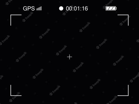 Premium Vector Focusing Screen Of The Quadcopter Camera Viewfinder Vector Template Of