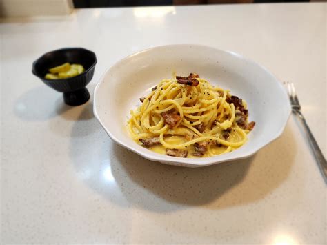 생각보다 쉽다 관찰레와 계란 치즈로 만든 이탈리아의 까르보나라 파스타