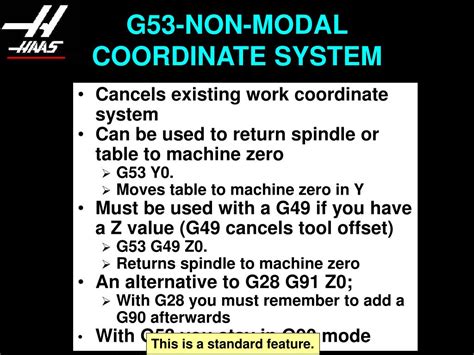 Ppt Haas Unique G Codes Powerpoint Presentation Free Download Id369081