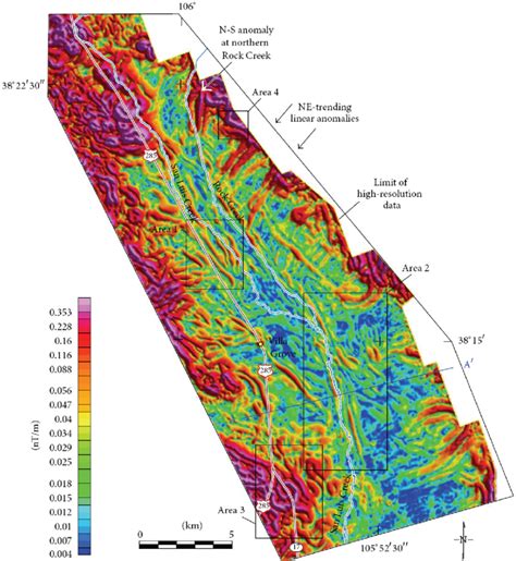 Horizontal Gradient Magnitude Hgm Of Reduced To Pole High Resolution