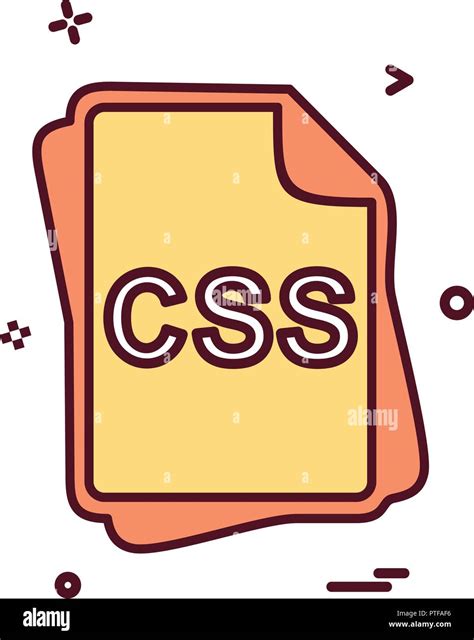 Css File Type Icon Design Vector Stock Vector Image And Art Alamy