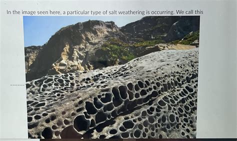 Solved The Options Are Hydration Weathering Crystallization