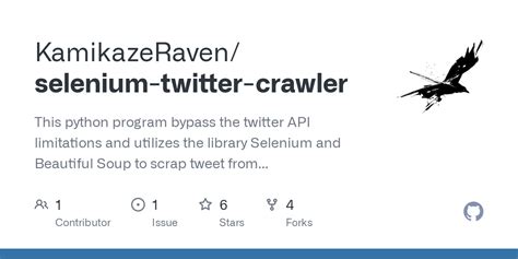 Github Kamikazeravenselenium Twitter Crawler This Python Program