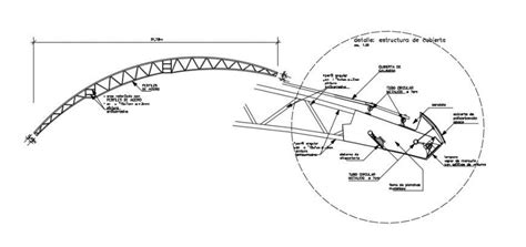 Metallic Roof Truss Section Plan And Construction Cad Drawing Details Dwg File Cadbull