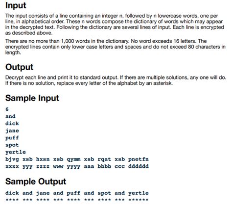 Input The Input Consists Of A Line Containing An