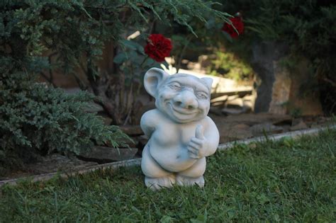 ᐉ Садова фігура статуетка Троль великий клас із цементу ручна робота 21 см 640645 • Краща ціна