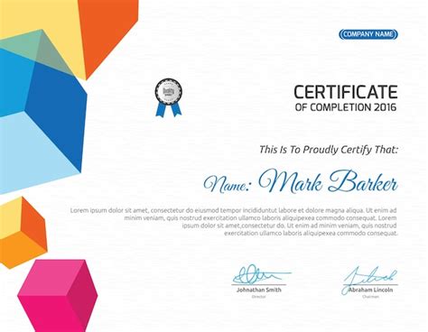 Premium Vector Landscape Certificate Template