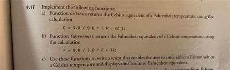 Solved 917 Implement The Following Functions A Function