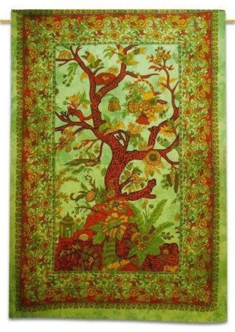 Tapestries Multicolor Tree Of Life Tapestry For Home Size 84x94 Inch Rs 550 Piece ID