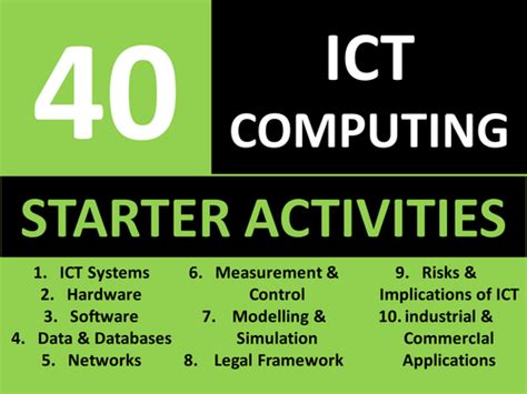 40 Ict Computing Starter Activities Gcse Or Ks3 Keyword Starters
