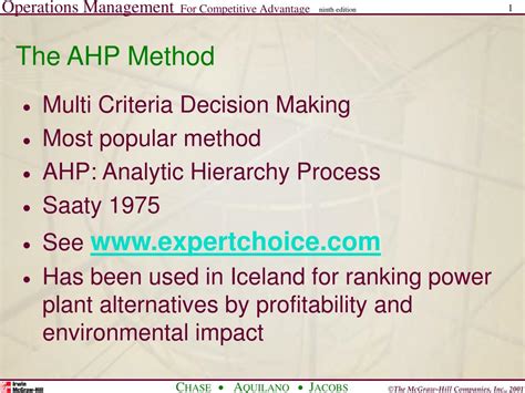 Ppt The Ahp Method Powerpoint Presentation Free Download Id3378648
