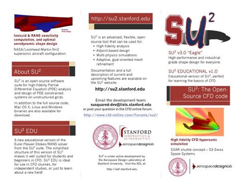 Su2 Stanford University Open Source Cfd Code