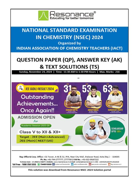 Nsec Paper Code 34 V2 Pdf Silver Acid