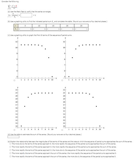 Solved Consider The Following N N N A Use The Ratio Chegg