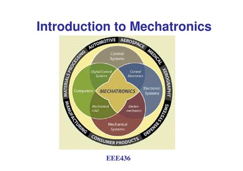 Ch1 Introduction To Mechatronics Introduction To Mechatronics Eee