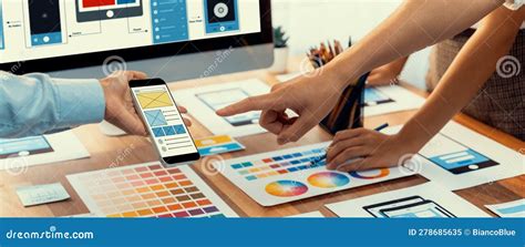 Creative Front End Developer Brainstorming Ui Design Scrutinize Stock