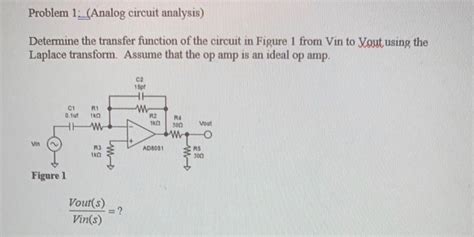 solved problem 1 analog circuit analysis determine the