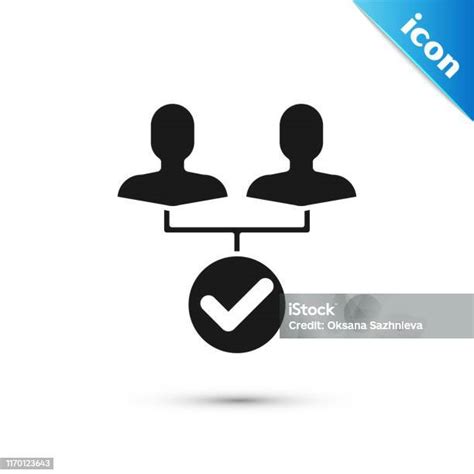 흰색 배경에 격리된 검은 프로젝트 팀 기본 아이콘입니다 비즈니스 분석 및 계획 컨설팅 팀 워크 프로젝트 관리 벡터 일러스트레이션