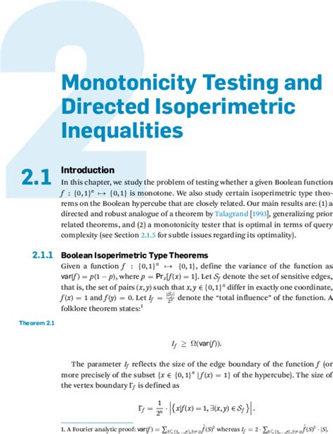 On Monotonicity Testing And The 2 To 2 Games Conjecture Acm Books Acm Digital Library