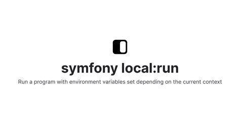 symfony local run fig