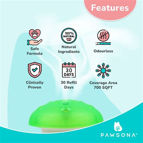 Pawsona Cat Calming Diffuser Proven Stress Relief For Cats