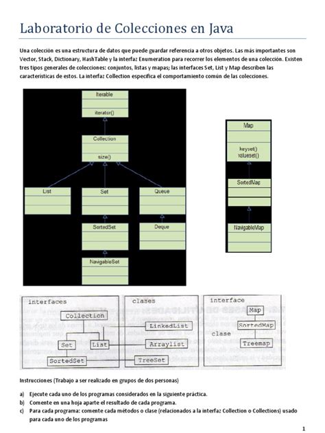 laboratorio de colecciones en java pdf cola tipo de datos