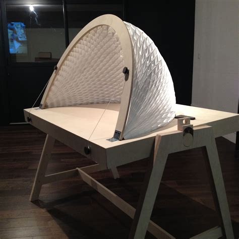 Origami Table Folding Tyvek Dome Paris Design Week 2024