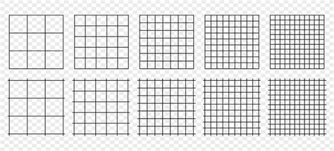 Premium Vector Horizontal Grid Lines In Graph Style Grid Shapes