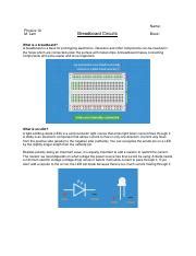Breadboard Circuits Learn How To Build LED Circuits Toggle Course Hero