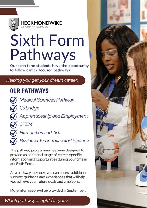 Pathways Flyer Heckmondwike Grammar School