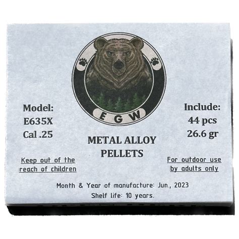 Egw Egw 25 Caliber Exploding Pellets