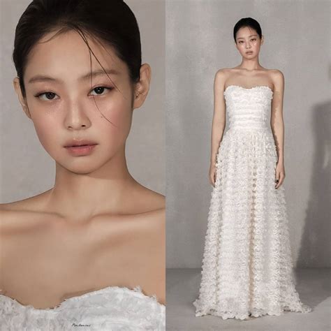 Jennie穿羽毛抹胸裙大秀直角肩 微醺妆氛围感拉满 搜狐大视野 搜狐新闻