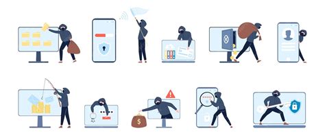 Premium Vector Hackers Characters Phishing Security Personal Data Hacker Hack Web Information