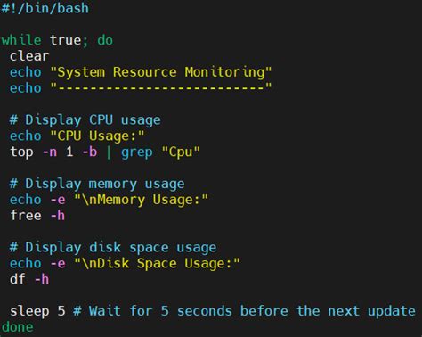 Shell Script To Monitor Linux Server