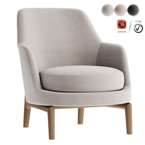 Leda Flexform Armchair 362687 3d Model Download 3d Model Leda Flexform Armchair 362687