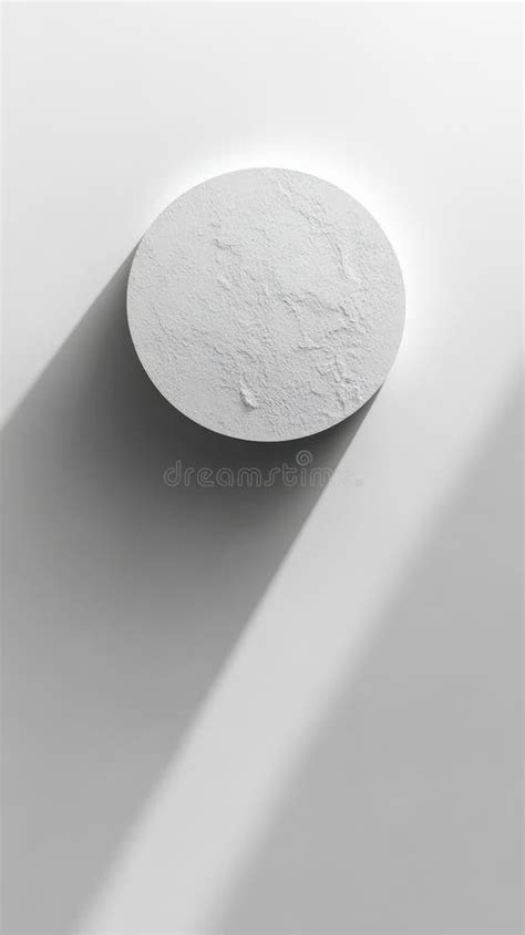Circular Object Casting Long Shadows On A Smooth Surface Stock Image Image Of Symmetry Form
